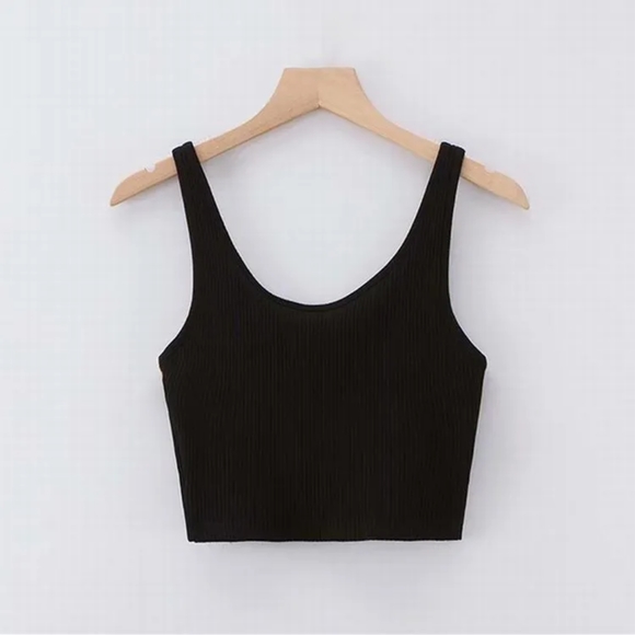 March Mimi | Tops | Ribbed Crop Tank Set Black And White | Poshmark